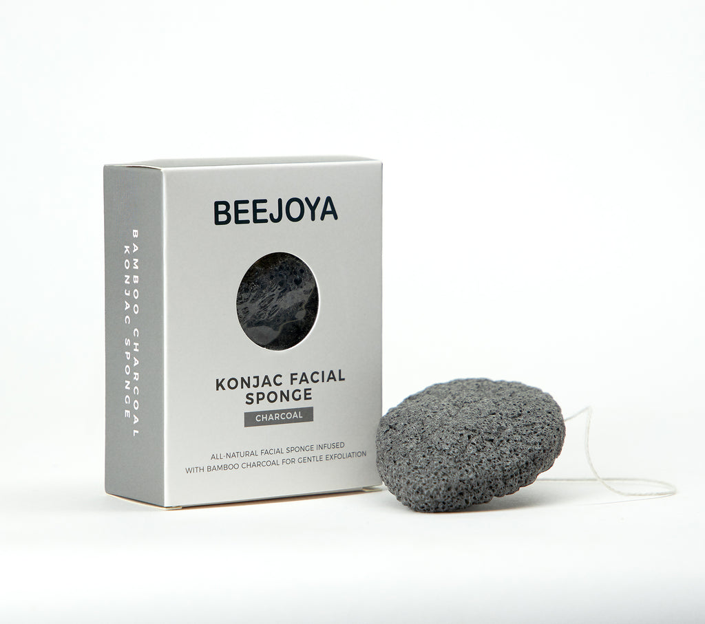 Konjac Facial Sponge (Charcoal) – Beejoya